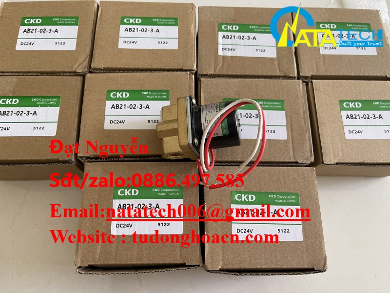 AB21-02-3-A van điện tử ứng dụng cho nhiều môi trường chính hãng CKD