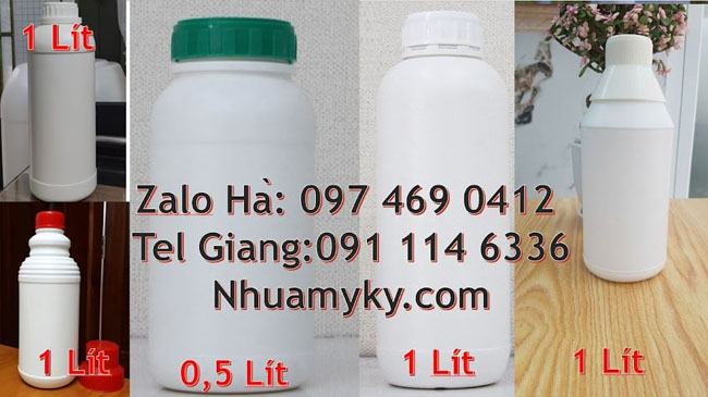 chai nhựa đựng thuốc thủy sản, chai nhựa đựng nông dược,chai nhựa 50ml ...