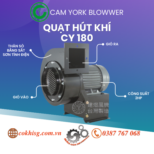 Quạt hút thổi khí CY-180