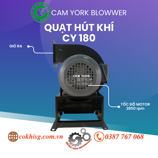 Quạt hút thổi khí CY-180