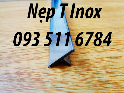Nẹp trang trí T Inox bóng xước Nẹp kết thúc nhôm Inox