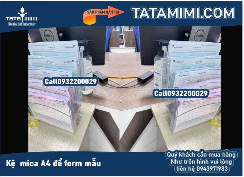 Kệ mica A4 treo tường có sẵn nhiều ngăn: Tiện ích và thẩm mỹ cho không ...