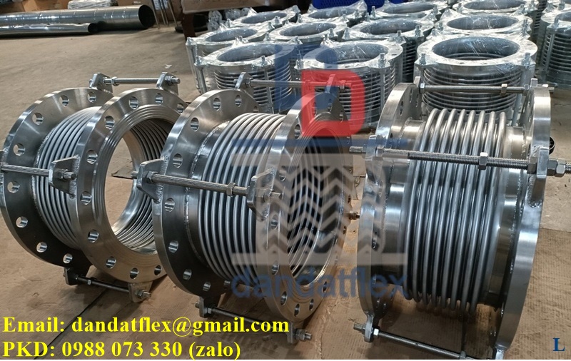 Khớp nối chống rung DN150, khớp giãn nở inox, khớp nối mềm inox 304