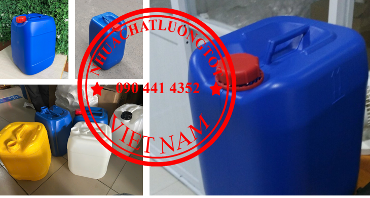 Can 20 lít nhựa HDPE, can nhựa 20 lít đựng nông dược, thùng nhựa 20 lít ...
