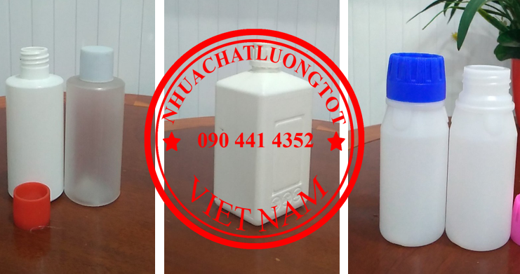 Chai nhựa 500ml HDPE đựng dung môi, kiềm, muối axit