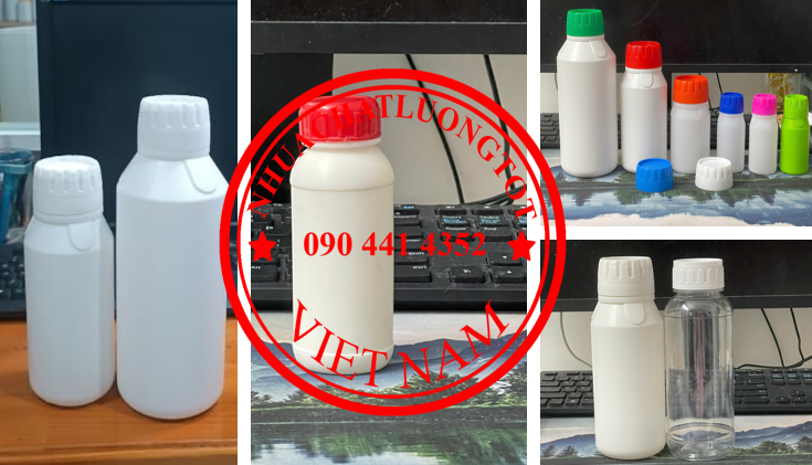 Chai nhựa 1 lít đựng axit, chai nhựa đựng axit sinh khí chống ăn mòn