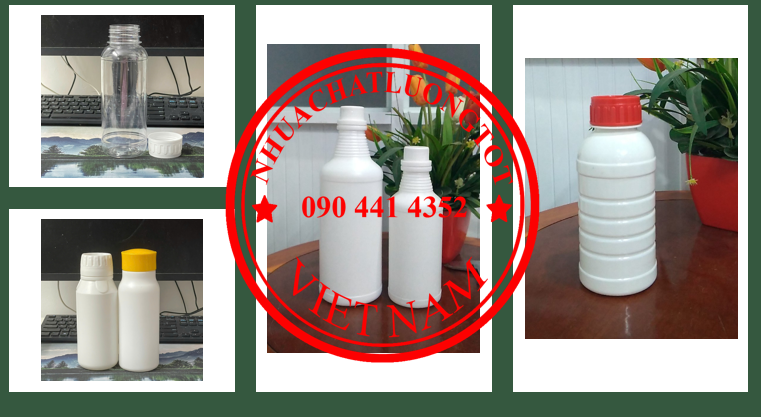 Chai nhựa 1 lít đựng axit, chai nhựa đựng axit sinh khí chống ăn mòn
