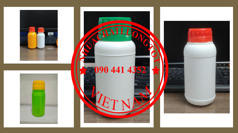 Chai nhựa 1 lít đựng axit, chai nhựa đựng axit sinh khí chống ăn mòn